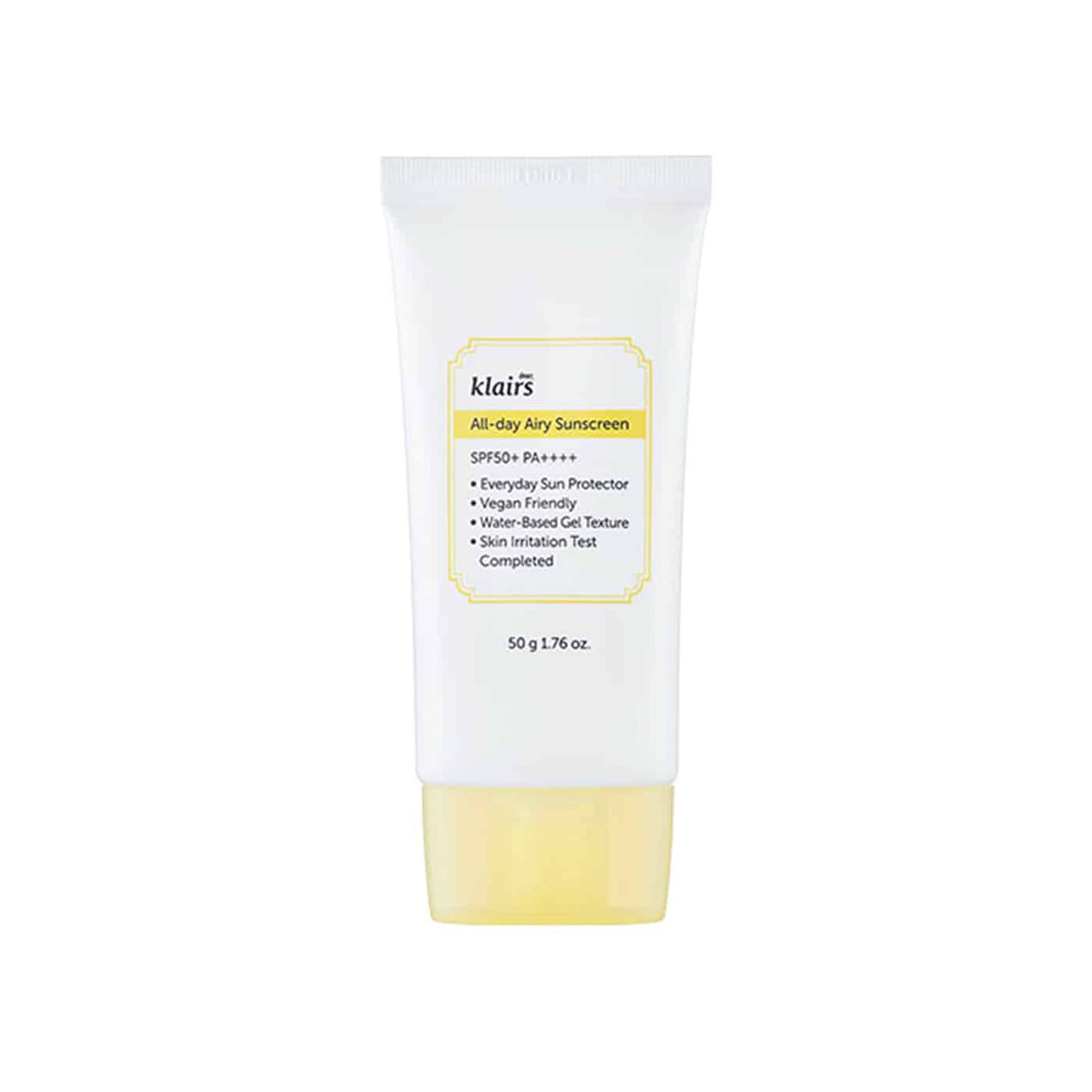 All-Day Airy Sunscreen SPF50+ • Klairs • International Cosmetic ...
