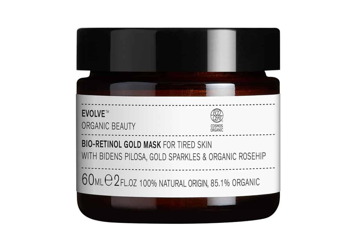 Bio-Retinol Gold Mask • Evolve Organic Beauty • International Cosmetic ...